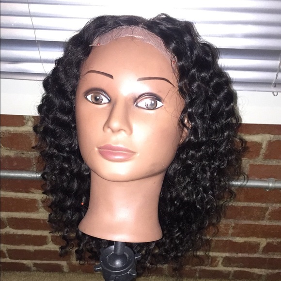Accessories | 16 Inch Deep Wave Closure Wig | Poshmark